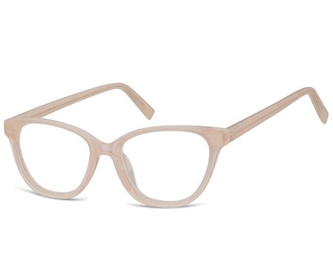 Damskie Okulary Optyczne Zer Wki Kocie Oczy Sunoptic Cp F Mleczny