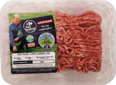 Mięso mielone z łopatki wieprzowej Jakość z Natury 400 g MAP Zakupy
