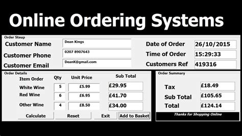 How To Create Ordering Systems In Excel Using VBA Full Tutorial YouTube