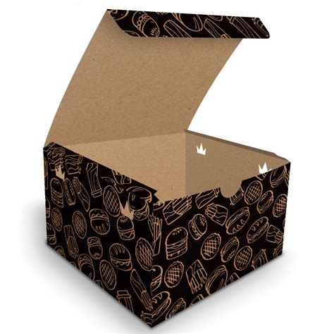 Embalagem para Lanches ou Hambúrguer KRAFT BLACK 100 unidades G