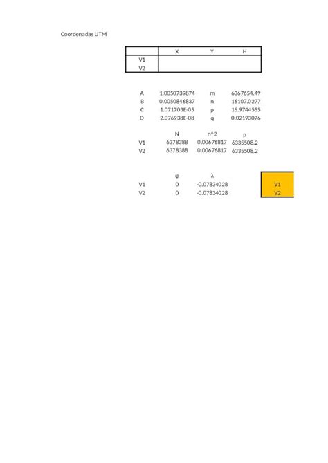 XLSX Plantilla Calculos Cartografía Matemática DOKUMEN TIPS