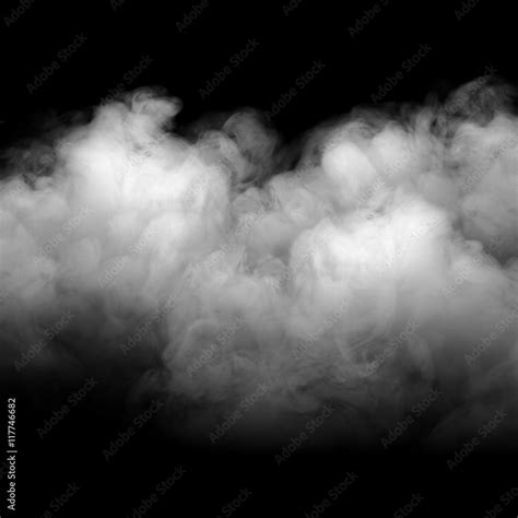 Background Of Abstract Grey Color Smoke Isolate On Black Color