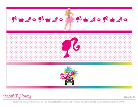 Free Barbie Let S Go Party Printables The Catch My Party Blog