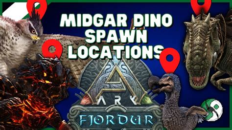 Fjordur Dino Spawn Locations Per Region Midgar Ark Survival Evolved