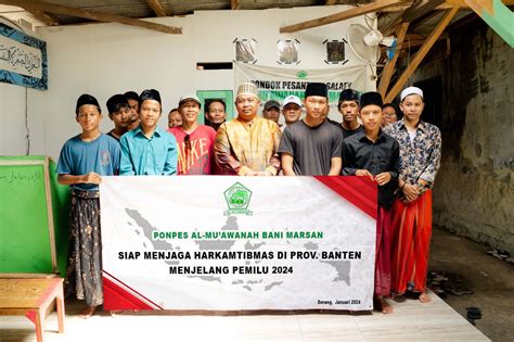 Deklarasi Damai Pemilu 2024 Pondok Pesantren Al Mu Awanah Bani Marsan