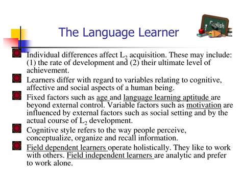 ppt second language acquisition powerpoint presentation free download id 5412013