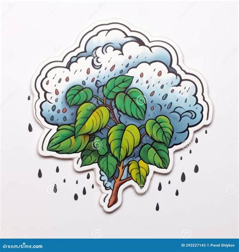 Colorful Autumn Trees Cartoon Yellow Orange Fall Tree And Autumnal