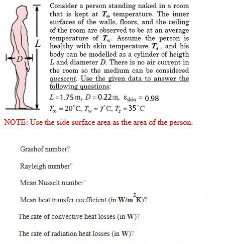 Solved Consider A Person Standing Naked In A Room That Is Chegg