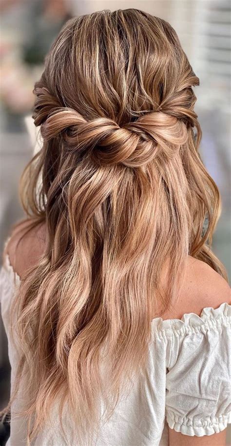 43 Gorgeous Half Up Half Down Hairstyles Relaxed Half Up Medium