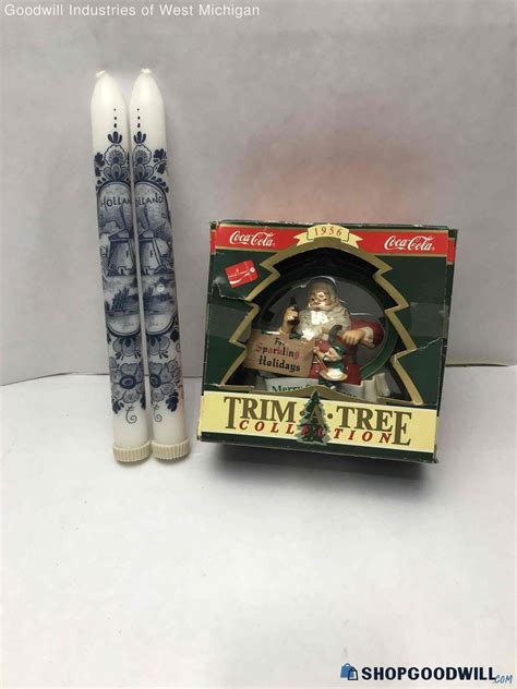 Lot Of Holland Candles Trim A Tree Collection Ornament Shopgoodwill