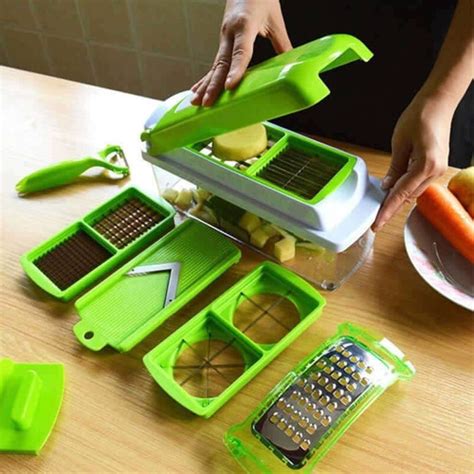Cortador Legumes Cubos Fatiador Processador Manual Alimento Penselar Fun
