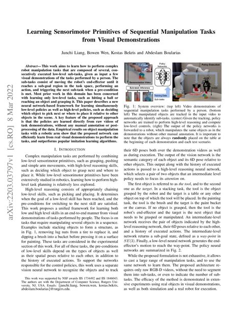 learning sensorimotor primitives of sequential manipulation tasks from visual demonstrations