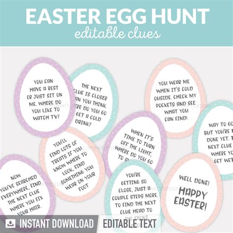 Home Easter Egg Hunt Clues Uk