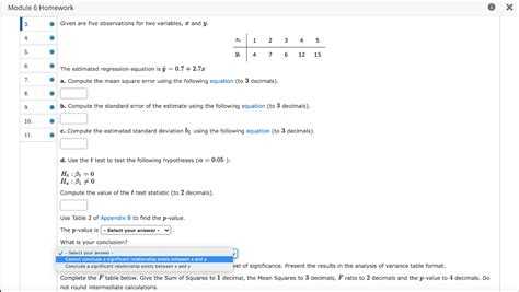 solved module 6 homework 0 x given are five observations for