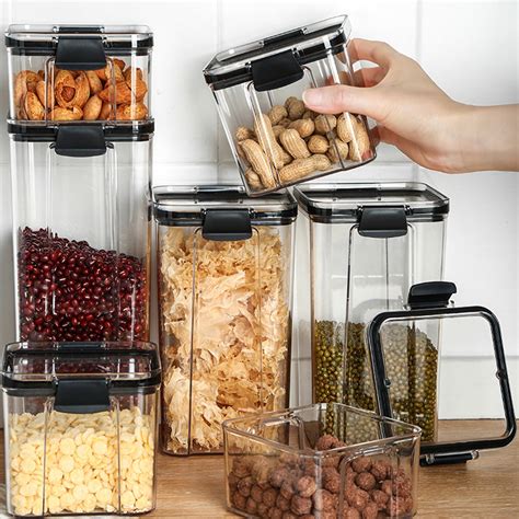 Yirtree Airtight Food Storage Proof Stackable Transparent Container