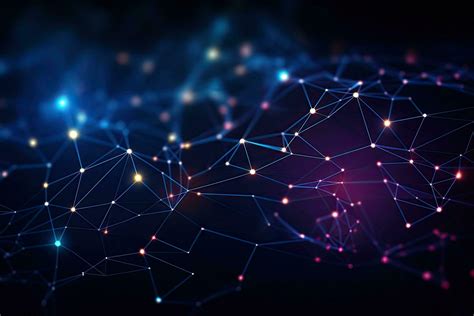 Abstract Technology Background With Connection Lines And Dots D