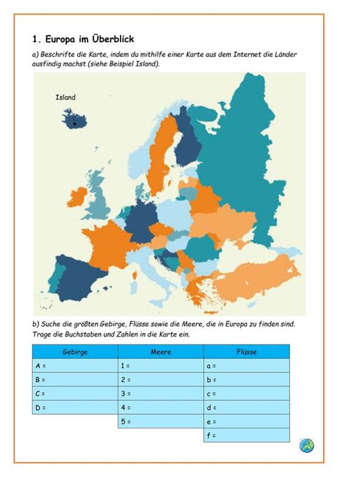 Europa Skript Unterrichtsmaterial Im Fach Erdkunde Europa Europa