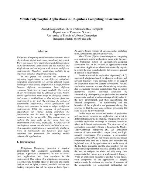 pdf mobile polymorphic applications in ubiquitous computing environments