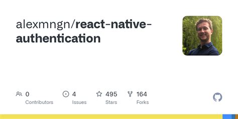 GitHub Alexmngn React Native Authentication