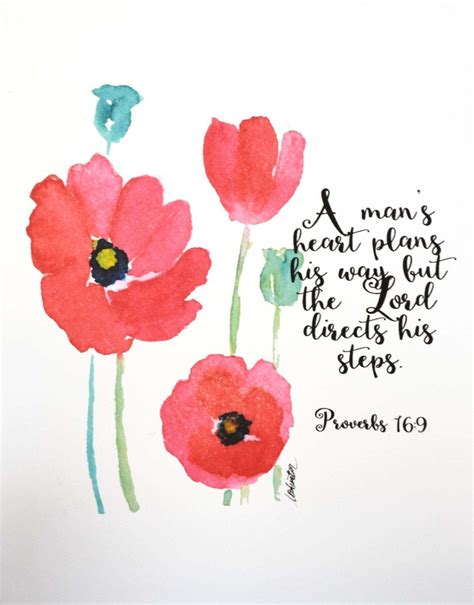 Watercolor Bible Verse Greeting Cards Inspirational Cards The
