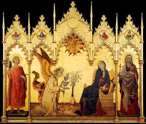 HISTORIA DEL ARTE La Anunciación de Simone Martini Art religieux