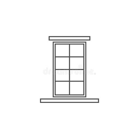 House Windows Logo Icon Design Illustration Template Stock Vector
