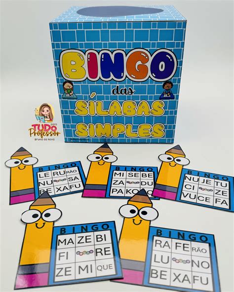 BINGO DAS SÍLABAS SIMPLES Loja Tudo Para o Professor Descubra