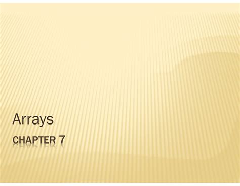 ch 7 arrays professor paula krutenbach chapter 7 arrays arrays hold multiple values array