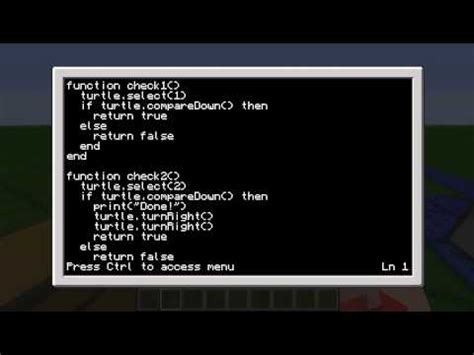 Computer Craft Ep 1 Turtle Path Follower YouTube