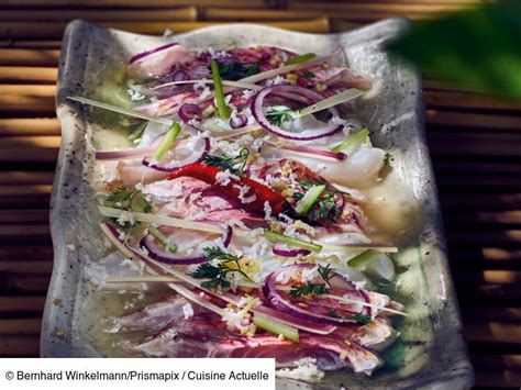 Rougets et dorade marinés facile et rapide découvrez les recettes de
