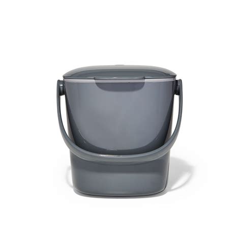 Bac à compost de cuisine gris 2 8 L Gris anthracite OXO