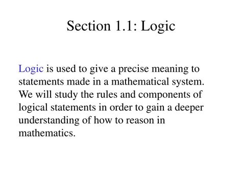 ppt chapter 1 the foundations logic and proof sets and functions powerpoint presentation