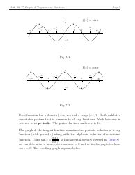 Math Topic Graphs Of Trigonometric Functions Exercises With