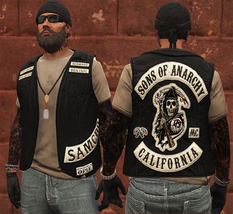 Sons Of Anarchy Pack Men S MC Vest GTA 5 Mods