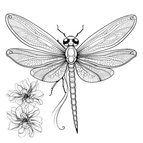 Página para colorear de insectos Foto Premium