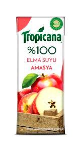 1 Kutu 200 gr Tropicana 100 Amasya Elma Suyu Kaç Kalori kackalori