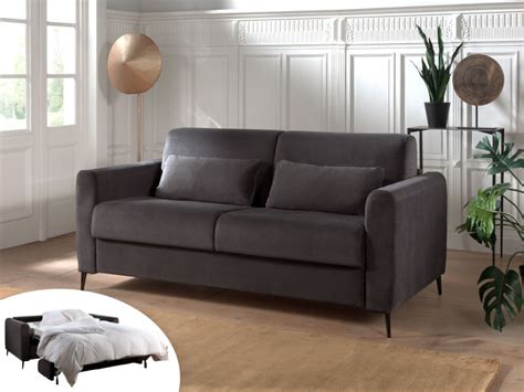 Owen canapé 3 places convertible couchage quotidien matelas 12 cm