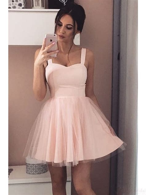 Short Light Pink Dresses For Prom