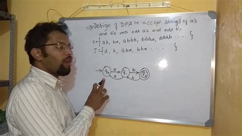 dfa accept strings of a s and b s with even odd combination automaton theory session 12