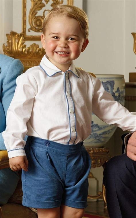 Prince George Poses For A Picture To Be Used On A Postage Stamp George