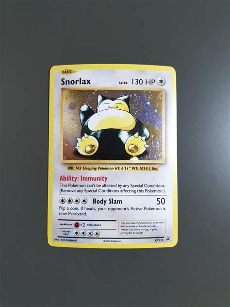 Se produkter som liknar Snorlax XY179 Holo Promo på Tradera