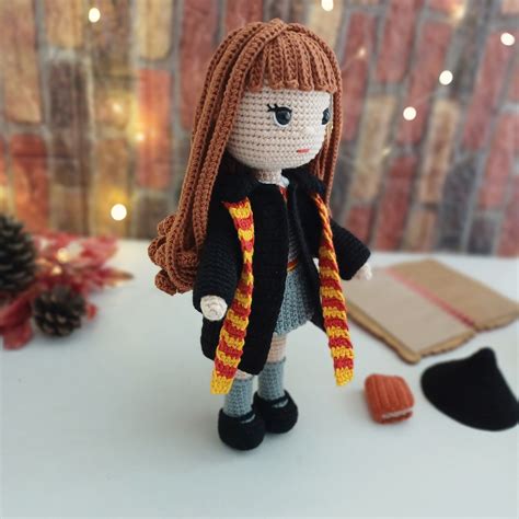 Amigurumi Pattern Hermione Granger Witch Girl Crochet Doll Etsy