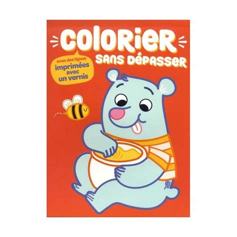 Livre Colorier sans dépasser Ours Creastore