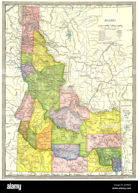 Idaho Map With Cities And Counties Map