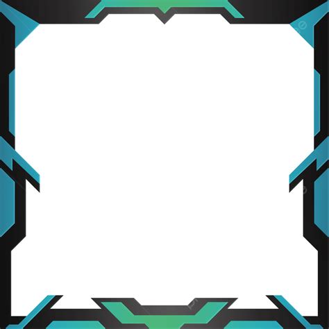 Streaming Overlay Design PNG Picture Square Shape Futuristic
