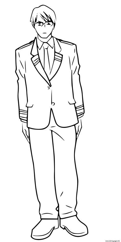 Desenho De Tenya Iida De My Hero Academia Para Colorir Pdmrea The