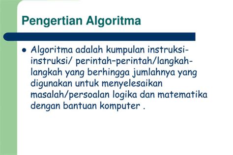 Algoritma Adalah Fungsi Sifat Contoh Dan Jenisnya