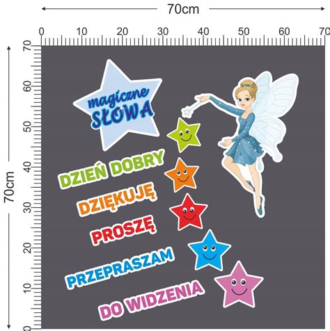 DEKORACJA SZKOLANA PRZEDSZKOLNA MAGICZNE SŁOWA WMS1 cena opinie