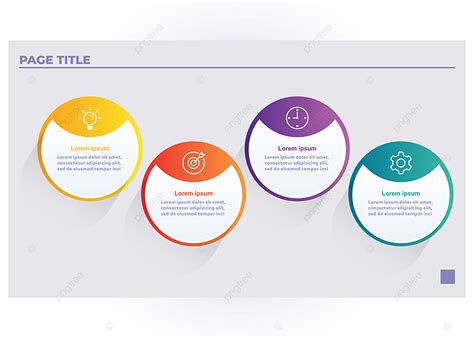Business Infographic Template With Four Options Or Process Circle