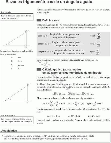 TRIGONOMETRIA 4TO DE SECUNDARIA ESO EJERCICIOS RESUELTOS PDF
